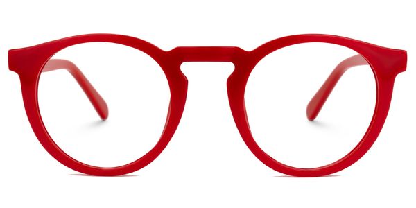 Lacie Round Red Glasses