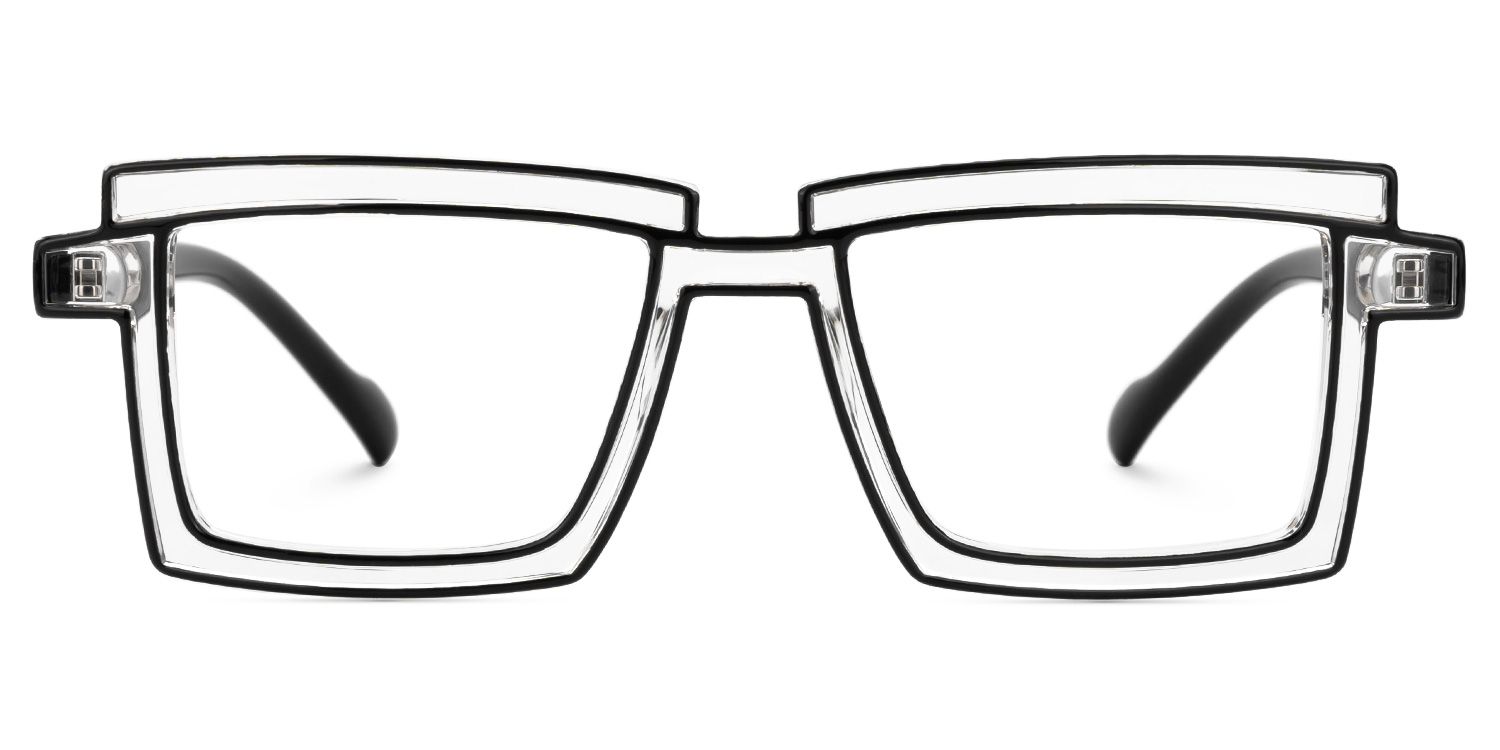 Zephyr Green Rectangle Glasses, Cyberpunk Style Frames