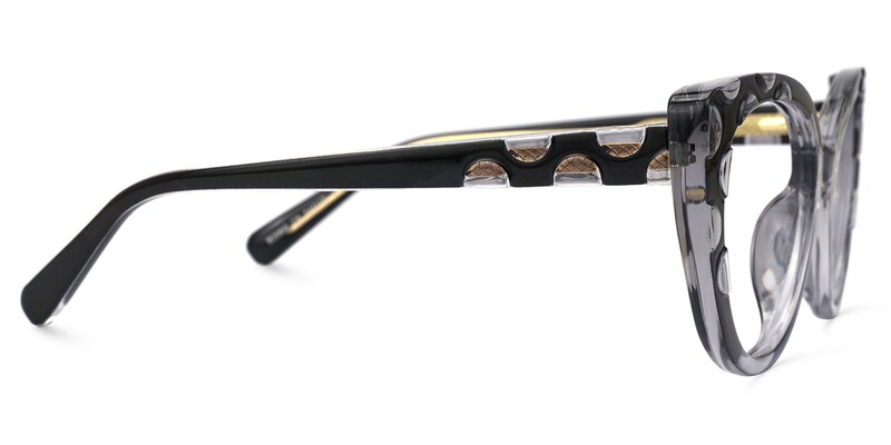 Shalae Cateye Gray Glasses