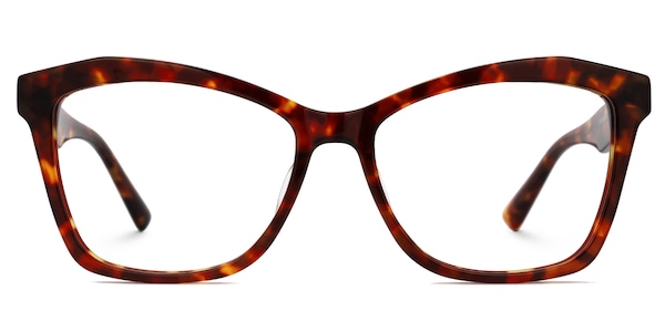 Tortoise Acetate Butterfly Eyeglasses- Angelee