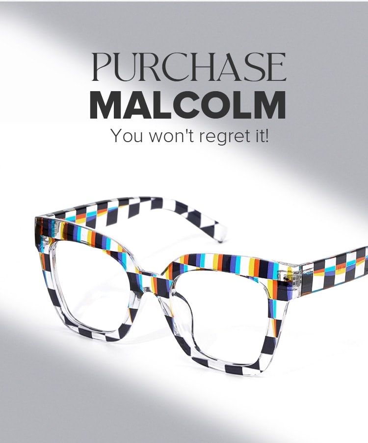 Malcolm Thick Frame Square Eyeglasses -Zeelool Optical