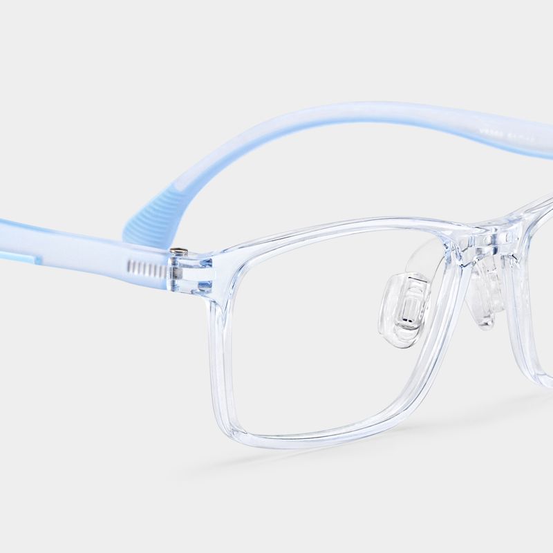 Sunny Rectangle Blue Frame Eyeglasses for Tween