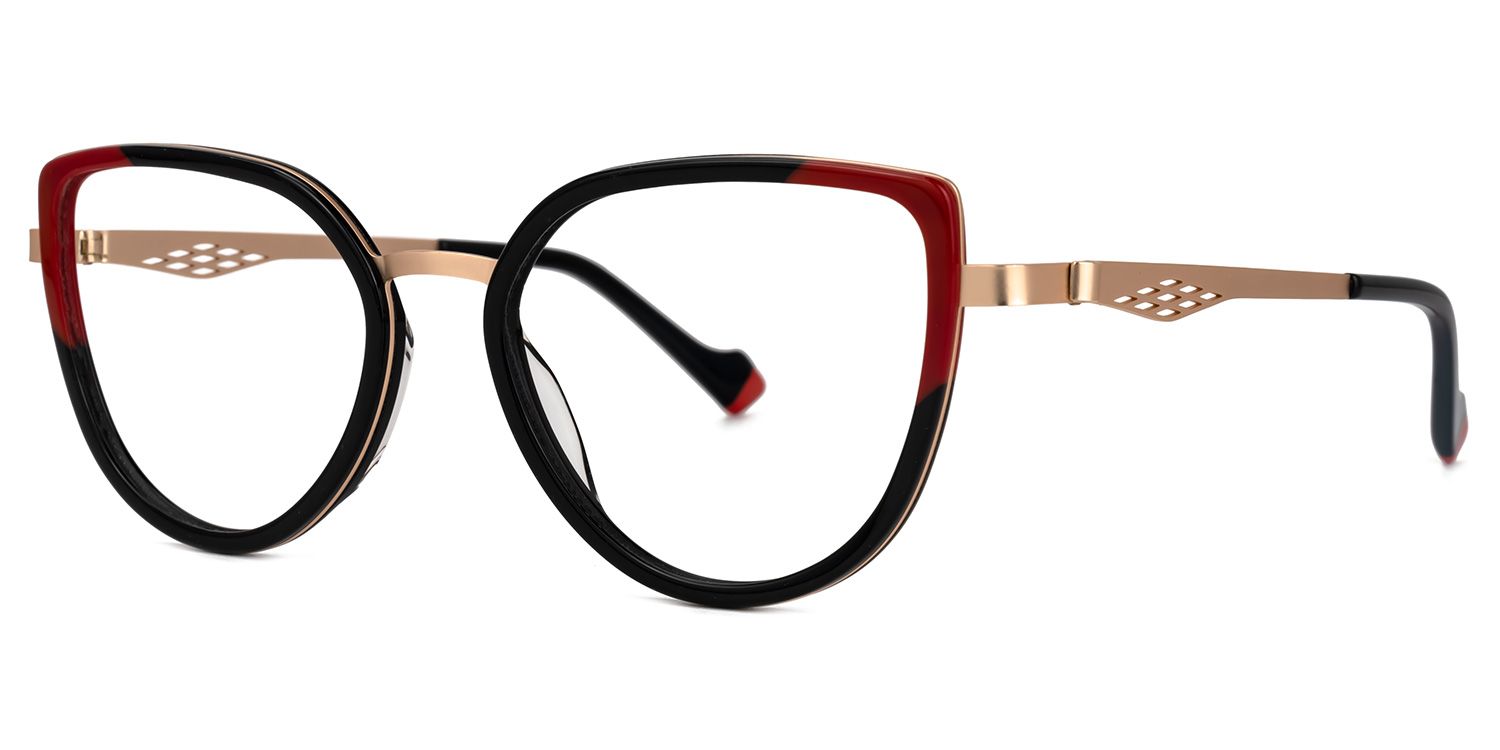 Shaffie Cateye Two-Tone Glasses