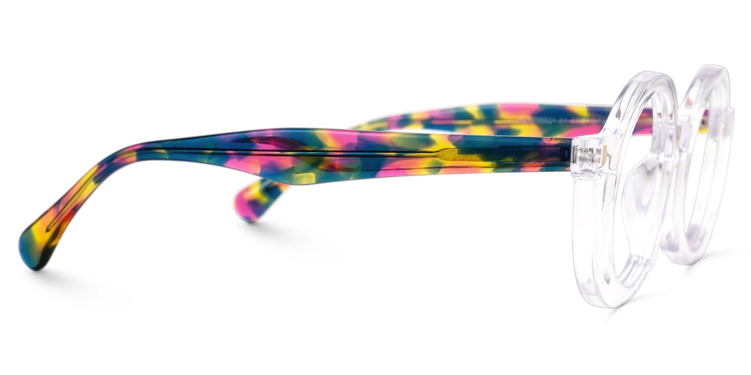 Round Yolander Crystal Glasses deals -Zeelool Glasses