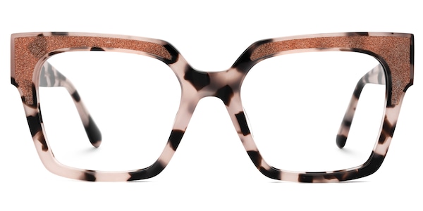 Merelin Pink-Tortoise Eyeglasses with Square Frames