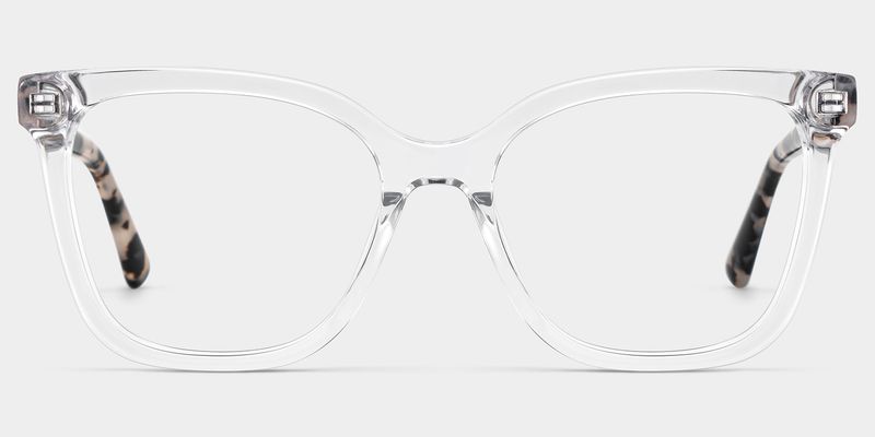 Sage Crystal Frame Glasses with Rectangle Frame Online | ZEELOOL