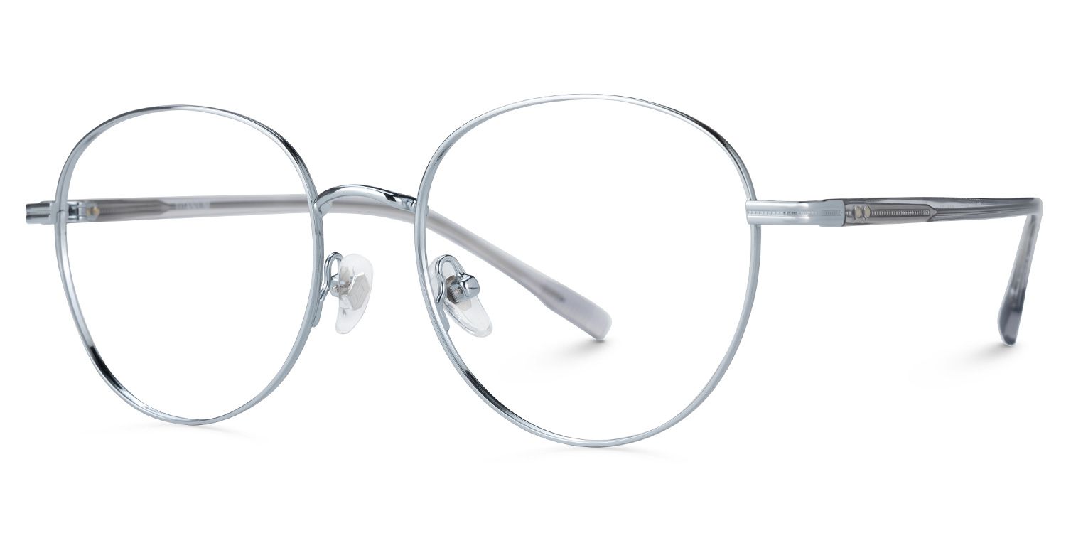 Titanium Celena Eyeglasses, Celena Round Glasses -Zeelool Glasses