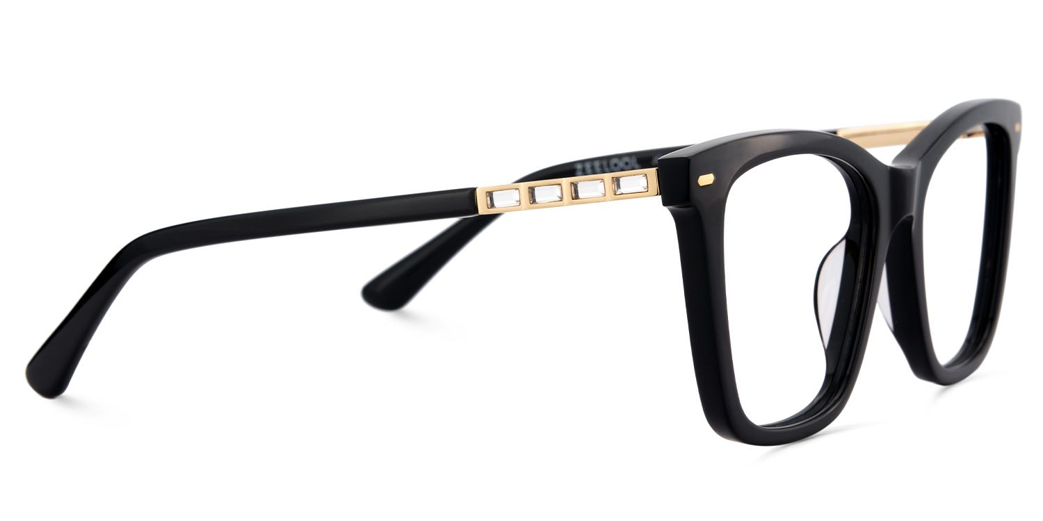 Women's Square Black Frame Glasses