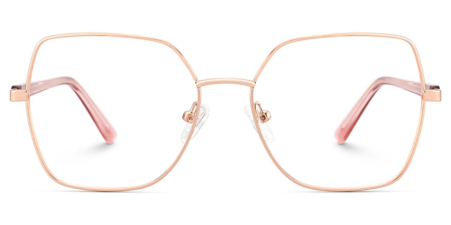 Iridescent Glasses For Women With Transparent Temples