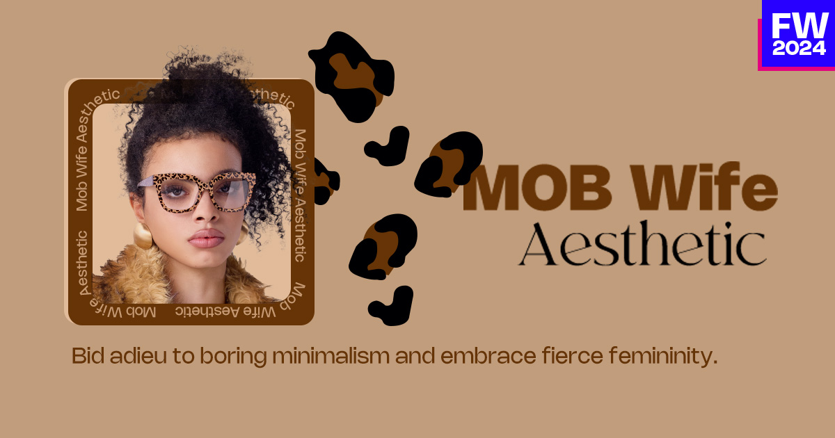 Mob Wife Eyeglasses Leopard Print Frames Glasses