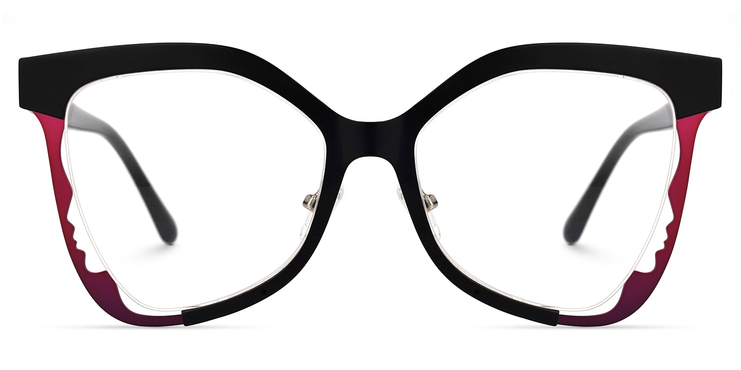 Sneed Geometric Black Glasses | Zeelool Glasses
