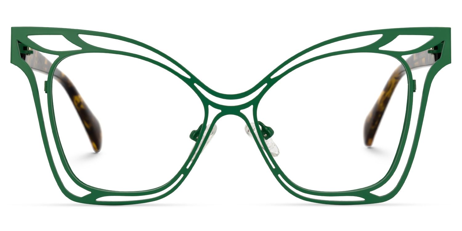 Cini Square Green Glasses | Zeelool Glasses