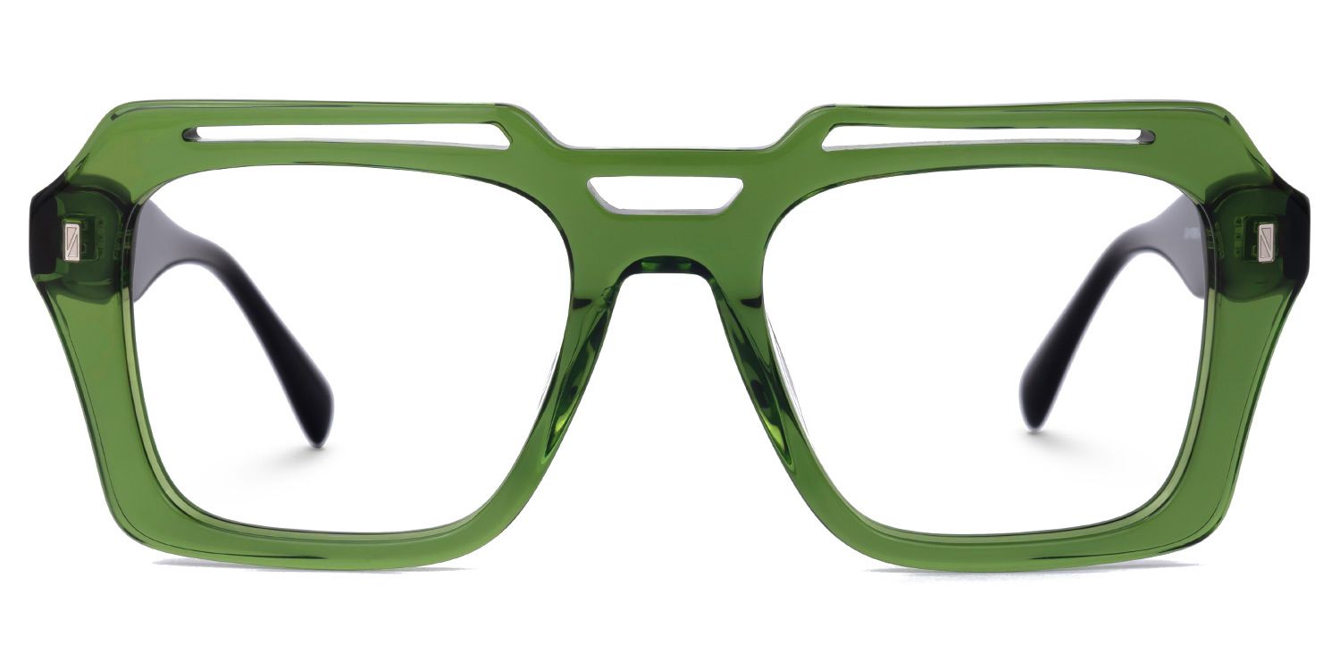 Sheree Square Green Glasses | Zeelool Glasses