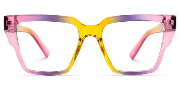 Hemazro Square Pink Glasses | Zeelool Glasses