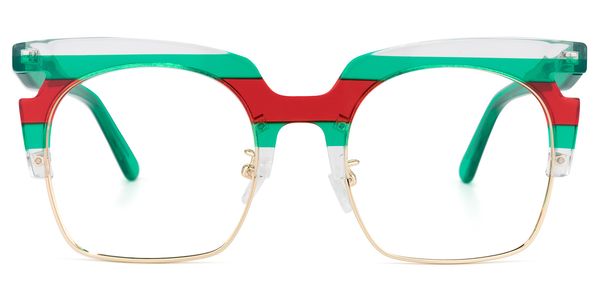 Browline Green Glasses | Zeelool Eyeglass Frames
