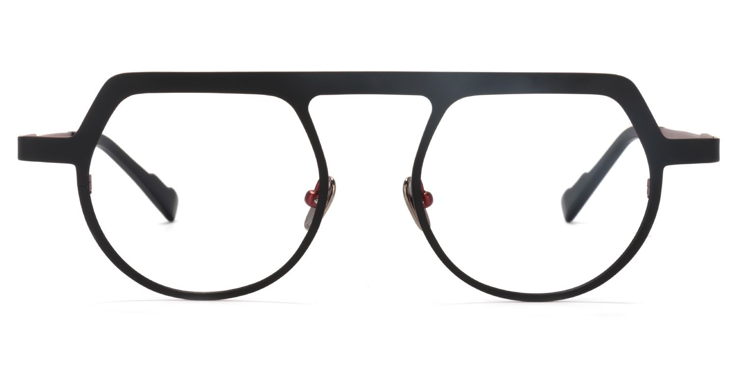 Finn Geometric Black Glasses | Zeelool Glasses