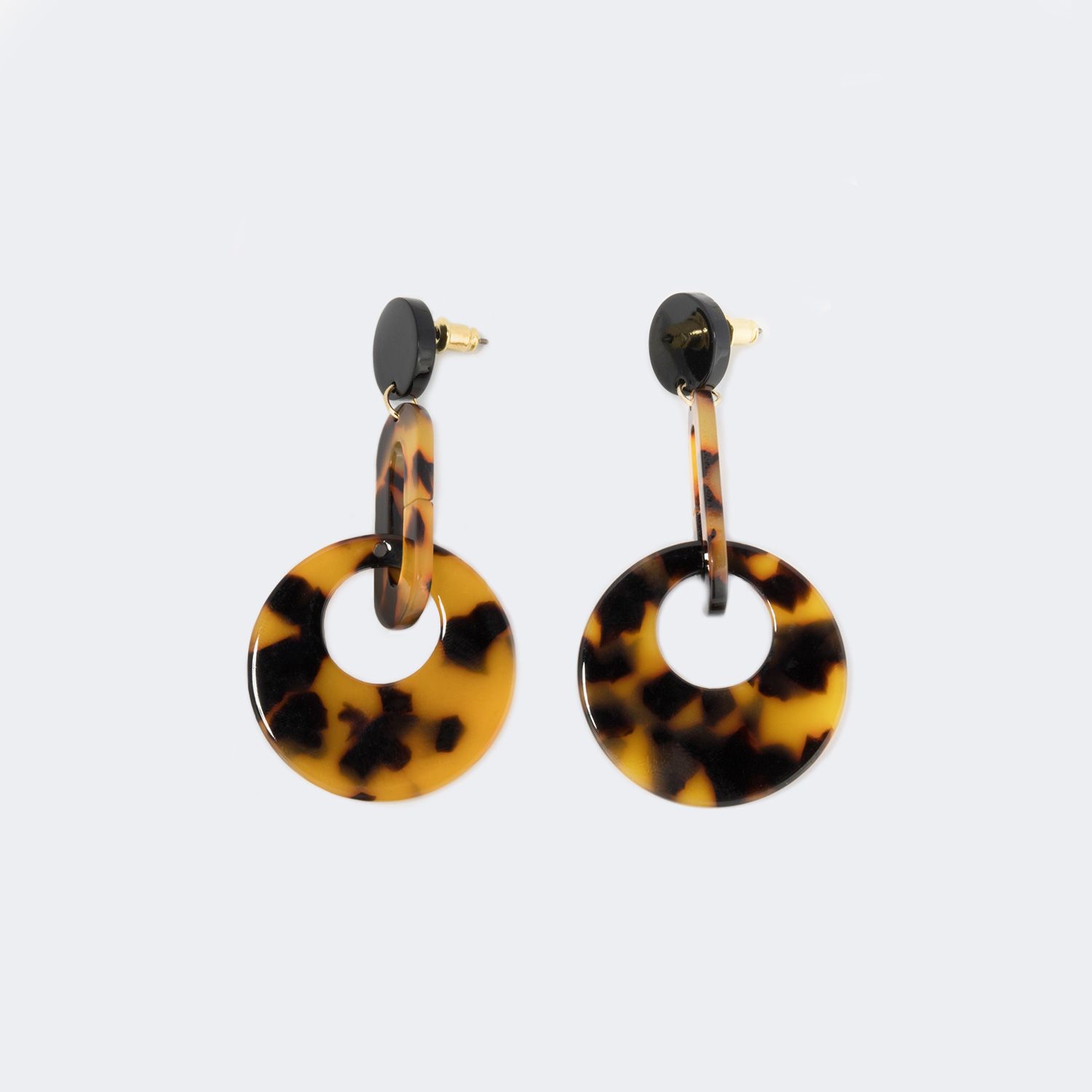 Stylish Tortoise Acetate Earrings | Zeelool Glasses