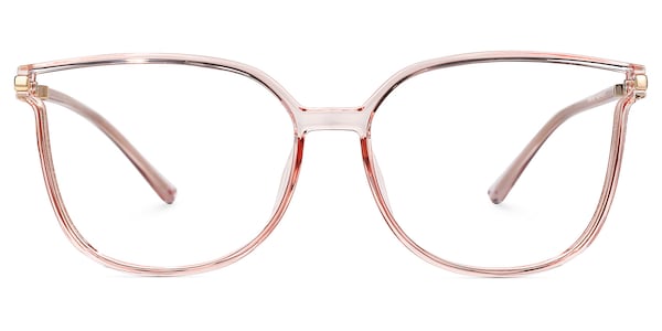 Rodz Square Flesh Pink Frame Glasses | Zeelool Optical
