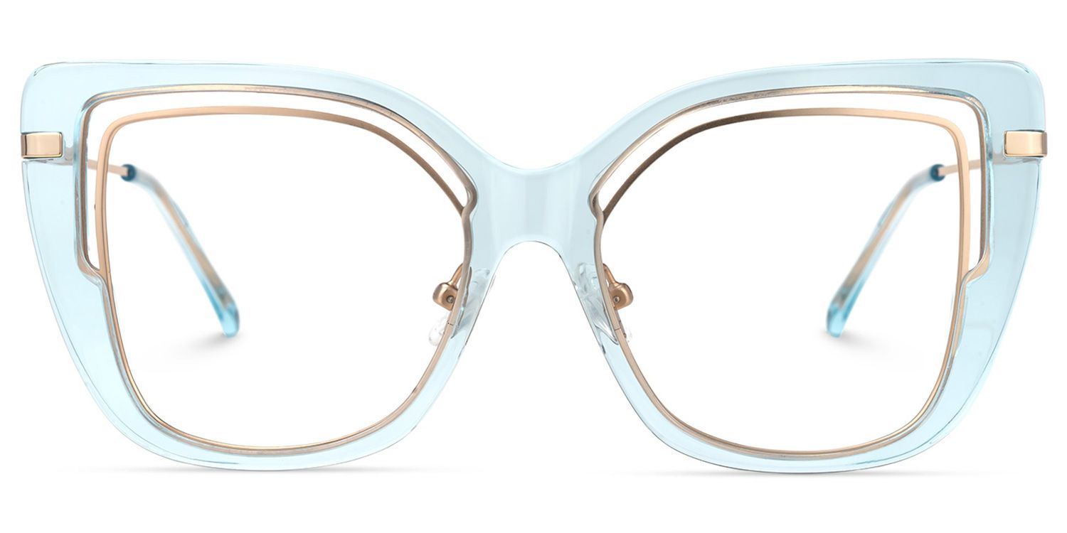 Celene Square Blue Glasses | Zeelool Glasses