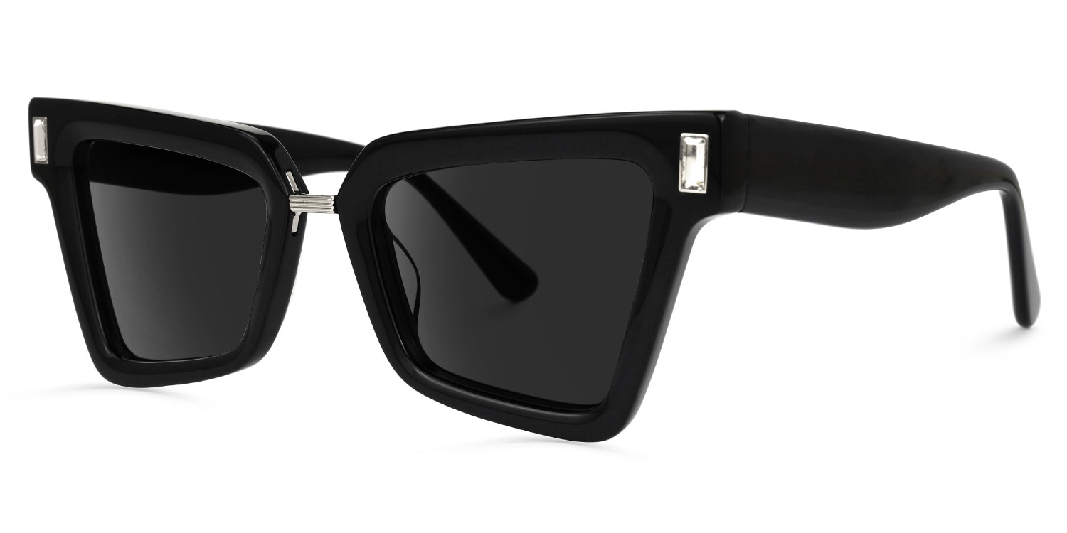 Gaymon Cateye Black Sunglasses | Zeelool Glasses