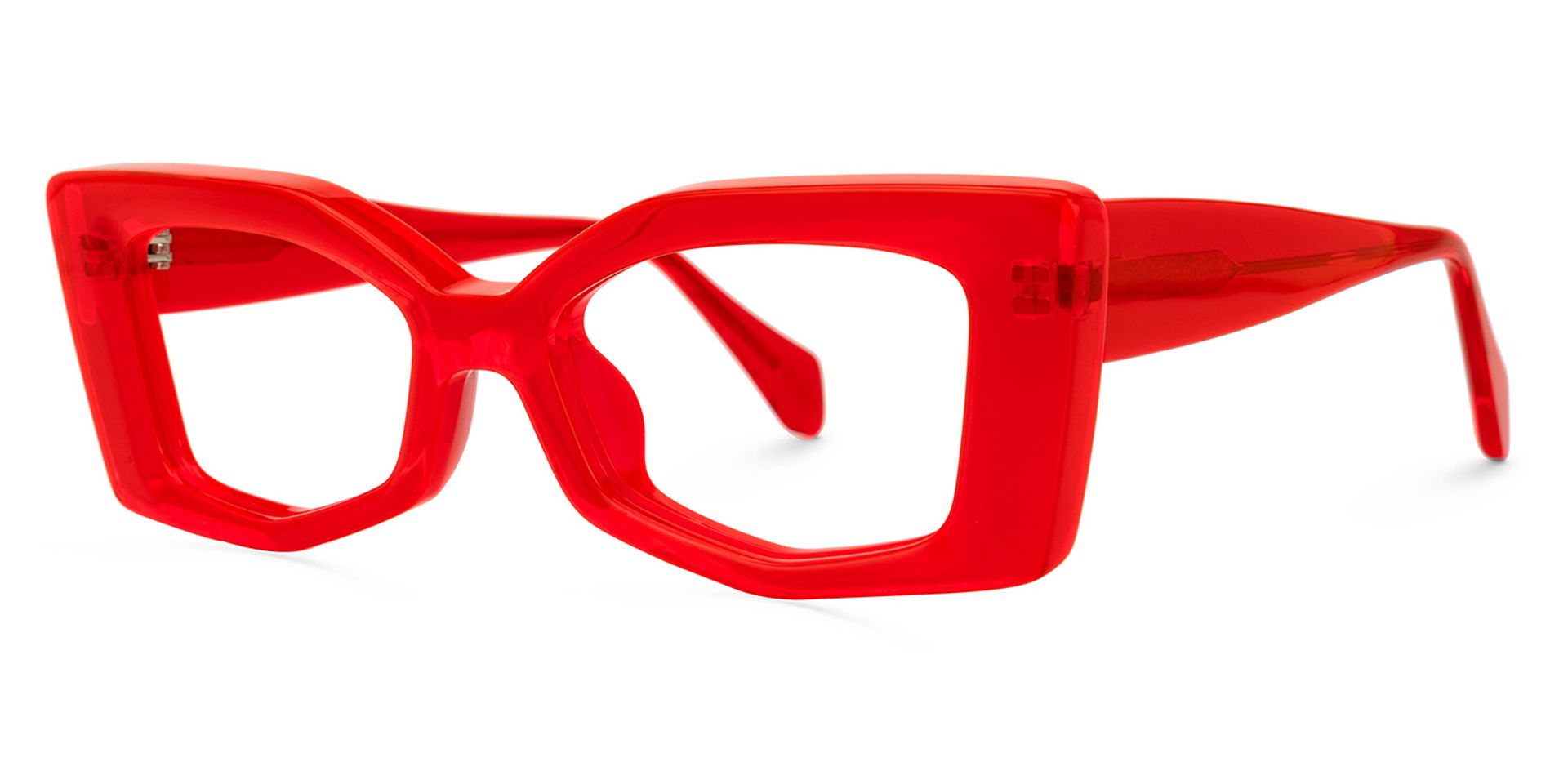 Denitra Cateye Red Glasses | Zeelool Glasses