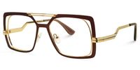 Karim Aviator Brown Glasses | Zeelool Glasses