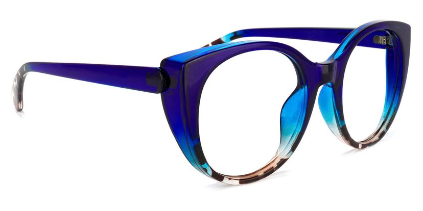 dark blue eye frames