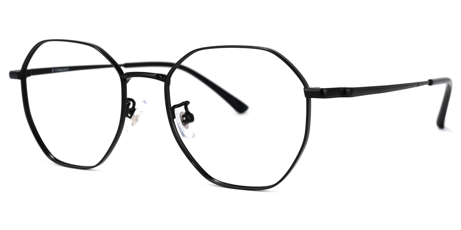 Ware Geometric Black Glasses | Zeelool Glasses