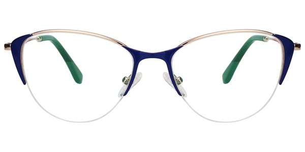 Sonja Cat Eye Blue Glasses | Zeelool Glasses