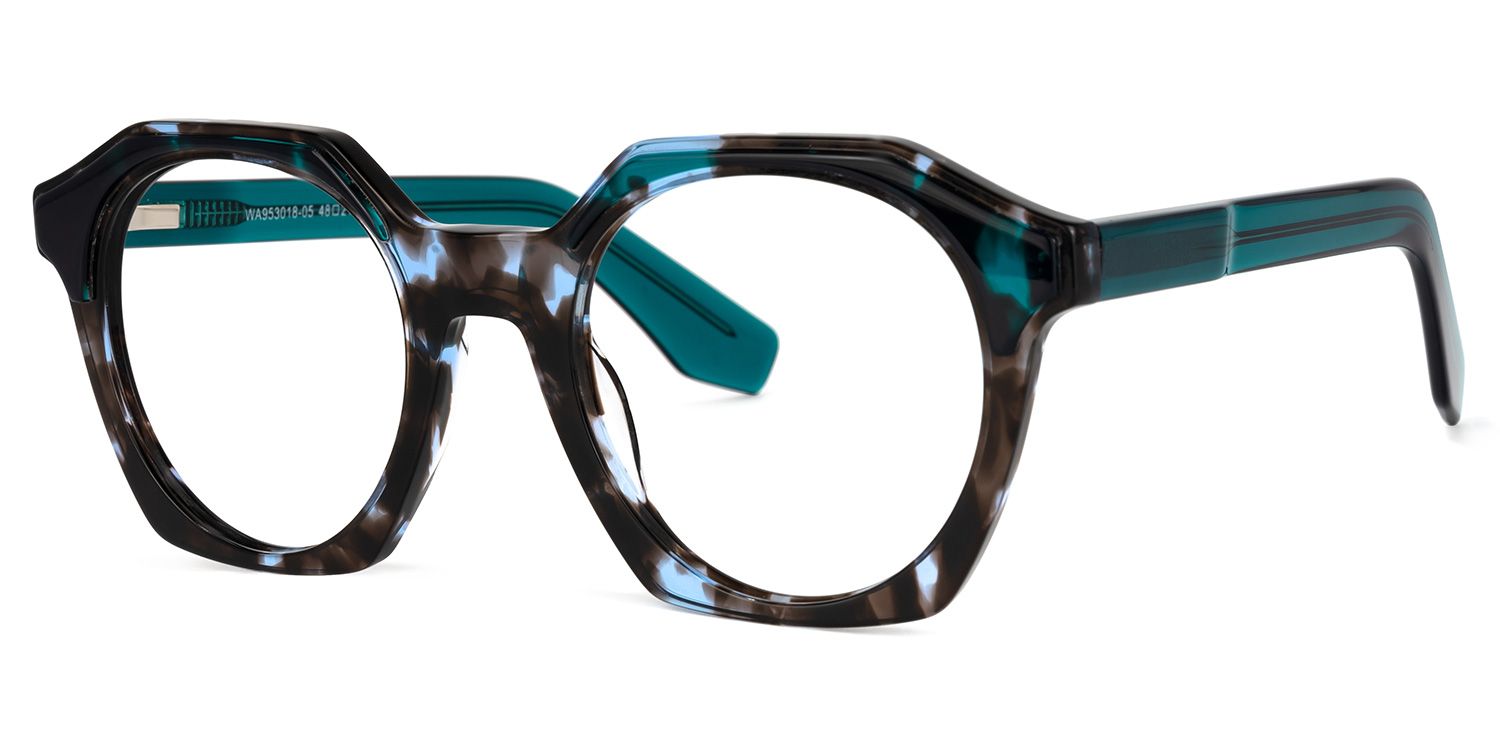 Occeus Geometric Tortoise Glasses | Zeelool Glasses