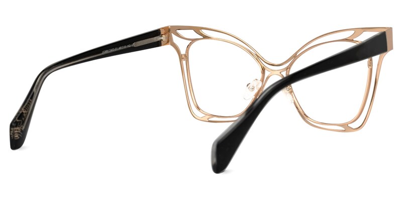 Cini Square Rose-Gold Glasses | Zeelool Glasses