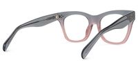 Tandy Rectangle Gray Eyeglasses and Two-Tone Frames