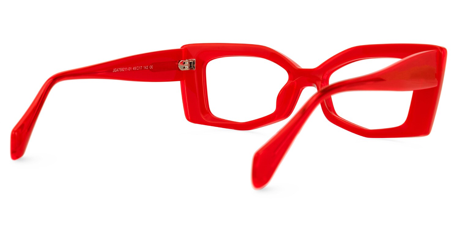 Denitra Cateye Red Glasses | Zeelool Glasses
