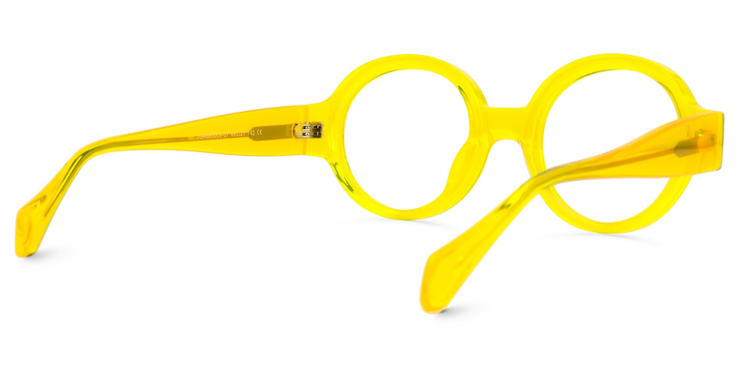 Dorrejo Round Yellow Glasses | Zeelool Glasses