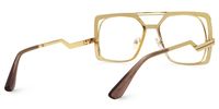 Karim Aviator Brown Glasses | Zeelool Glasses