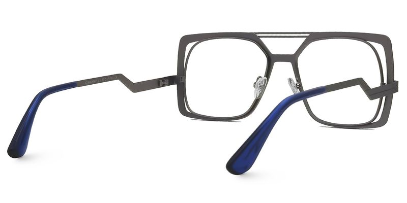 Karim Aviator Silver Glasses | Zeelool Glasses