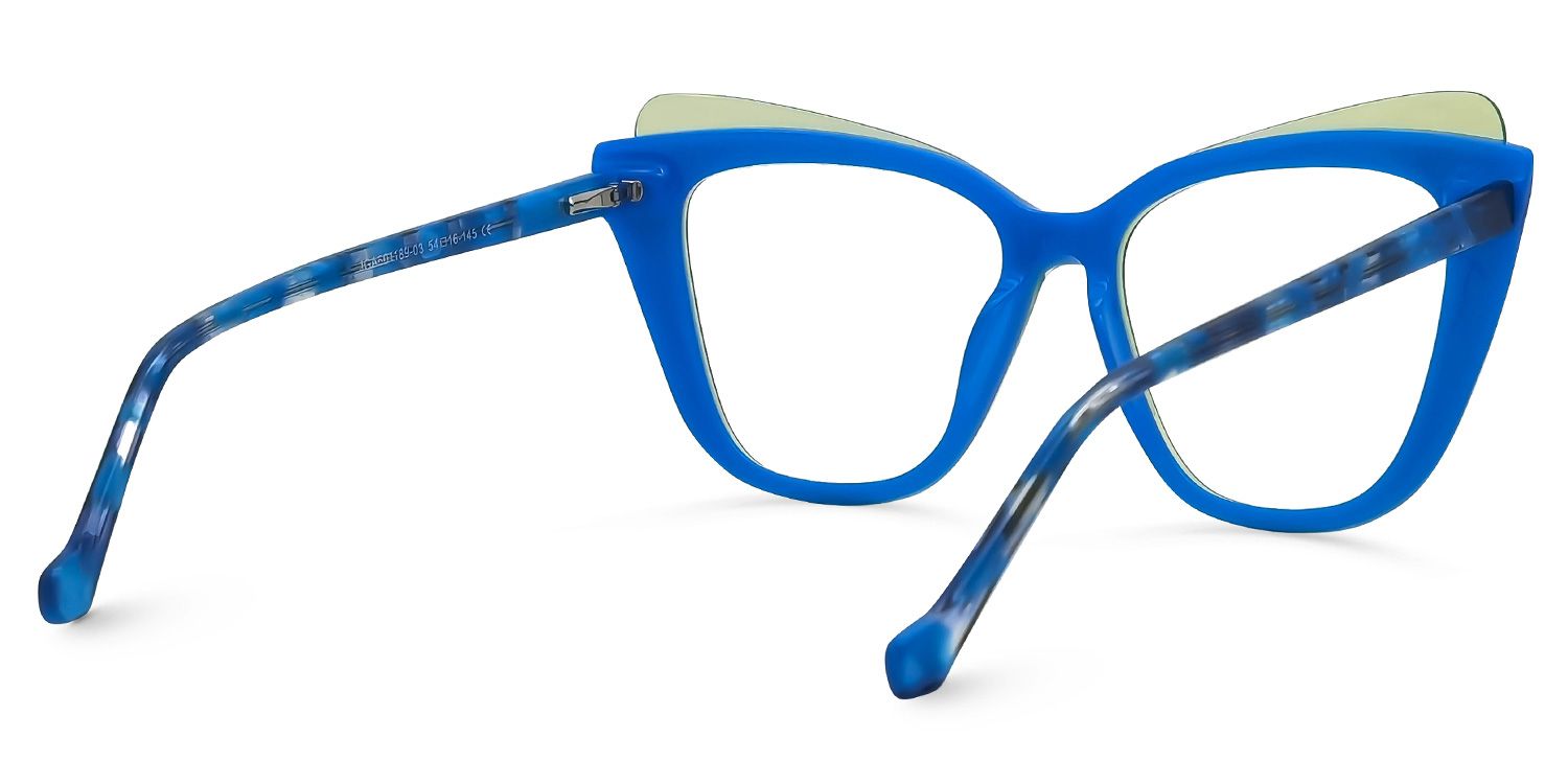Trishia Cateye Blue Glasses | Zeelool Glasses