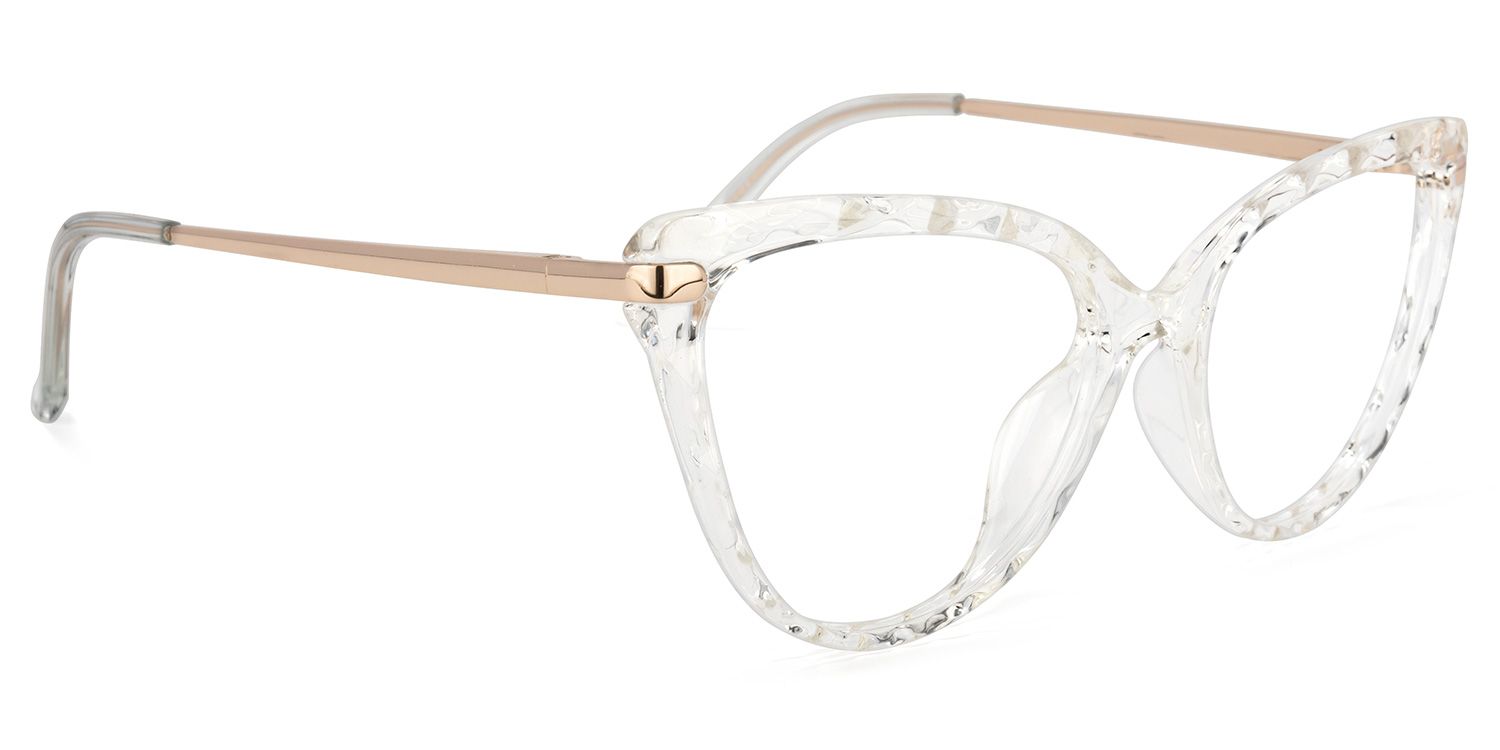 Lucas Cateye Clear Glasses | Zeelool Glasses