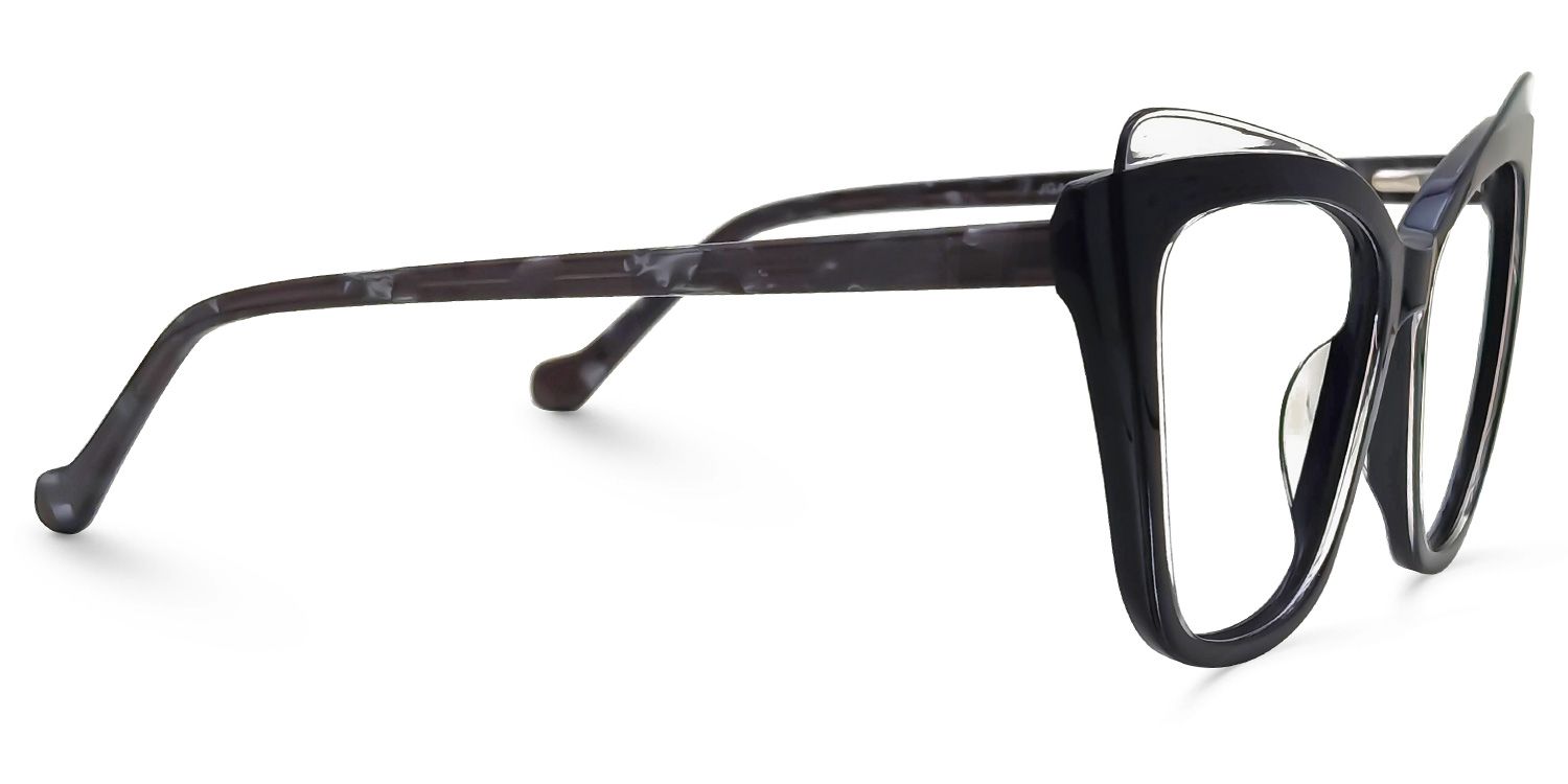Trishia Cateye Black Glasses | Zeelool Glasses