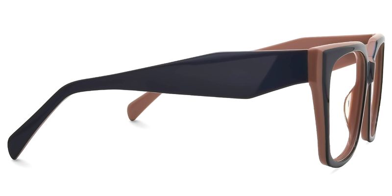 Whyte Rectangle Two-Tone Glasses | Zeelool Glasses