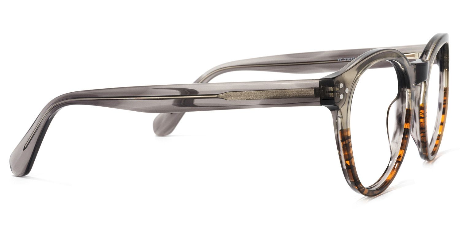 Ryleigh Round Gray Glasses | Zeelool Glasses