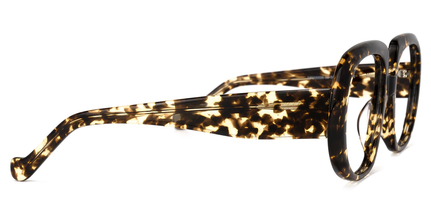 Mackenzie Geometric Dark-Tortoise Glasses | Zeelool Glasses