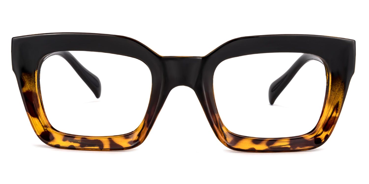 Nevaeh Square Yellow-Tortoise Glasses | Zeelool Glasses