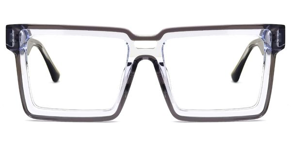 Cyber Spectacle Frame, Milian Gray Square Eyeglasses