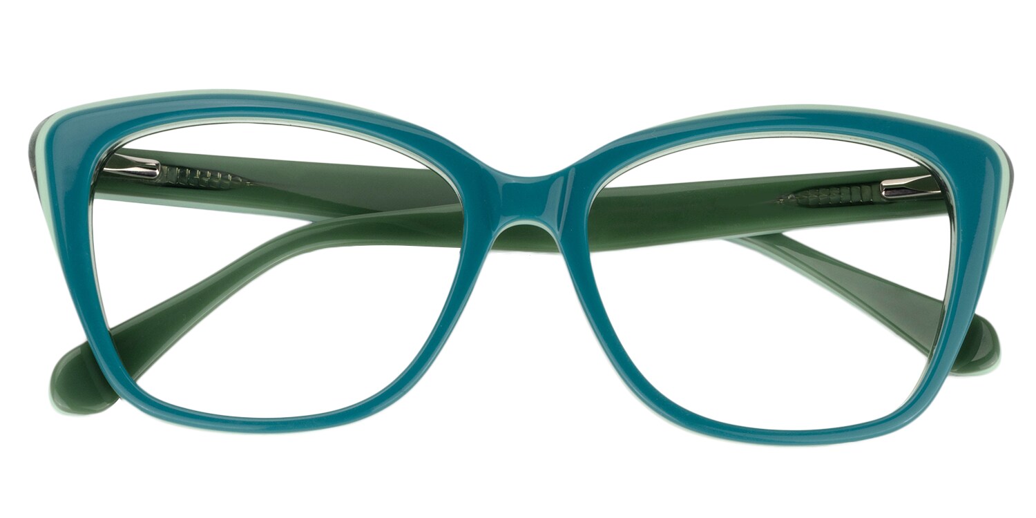 Cat Eye Green Glasses Zeelool Glasses