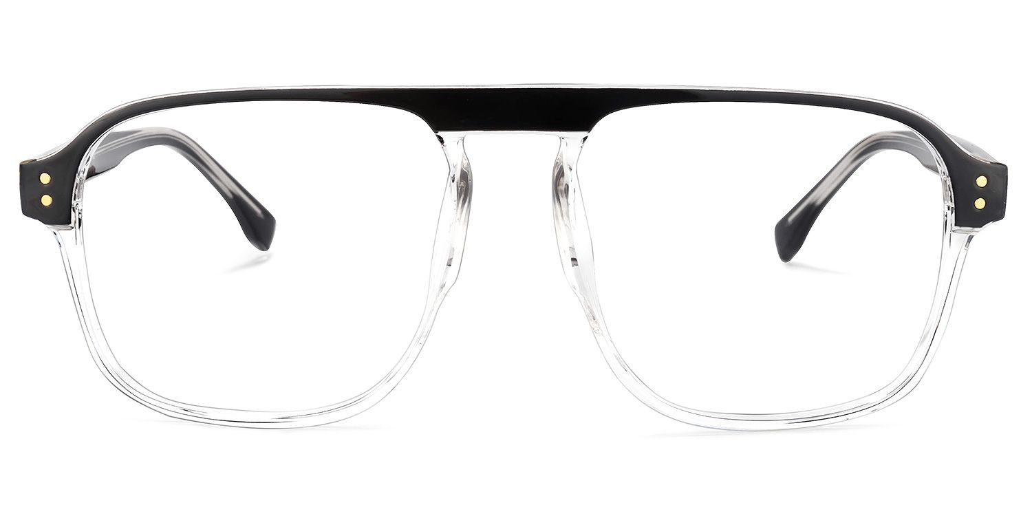 Willow Geometric Black-Crystal Glasses | Zeelool Glasses