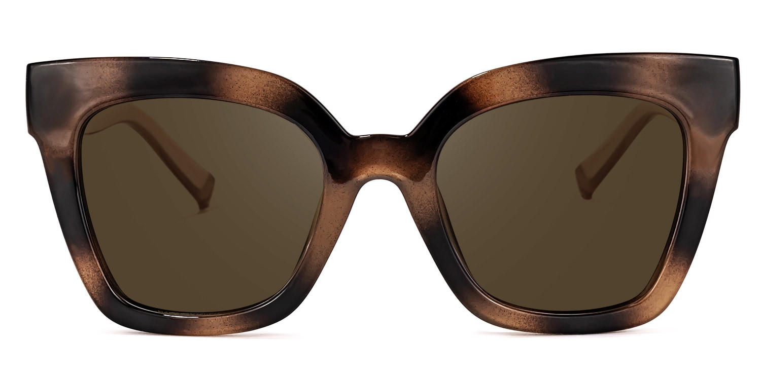 Square Burnt Umber Glasses | Zeelool Eyeglass Frames