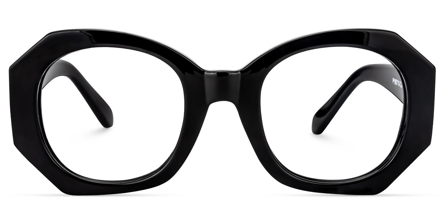Geometric Black Glasses | Zeelool Glasses