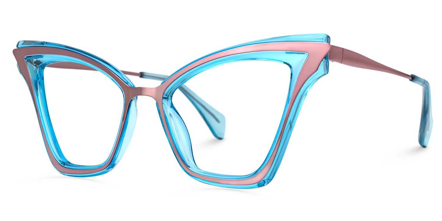 Stella Cateye Blue Glasses | Zeelool Glasses