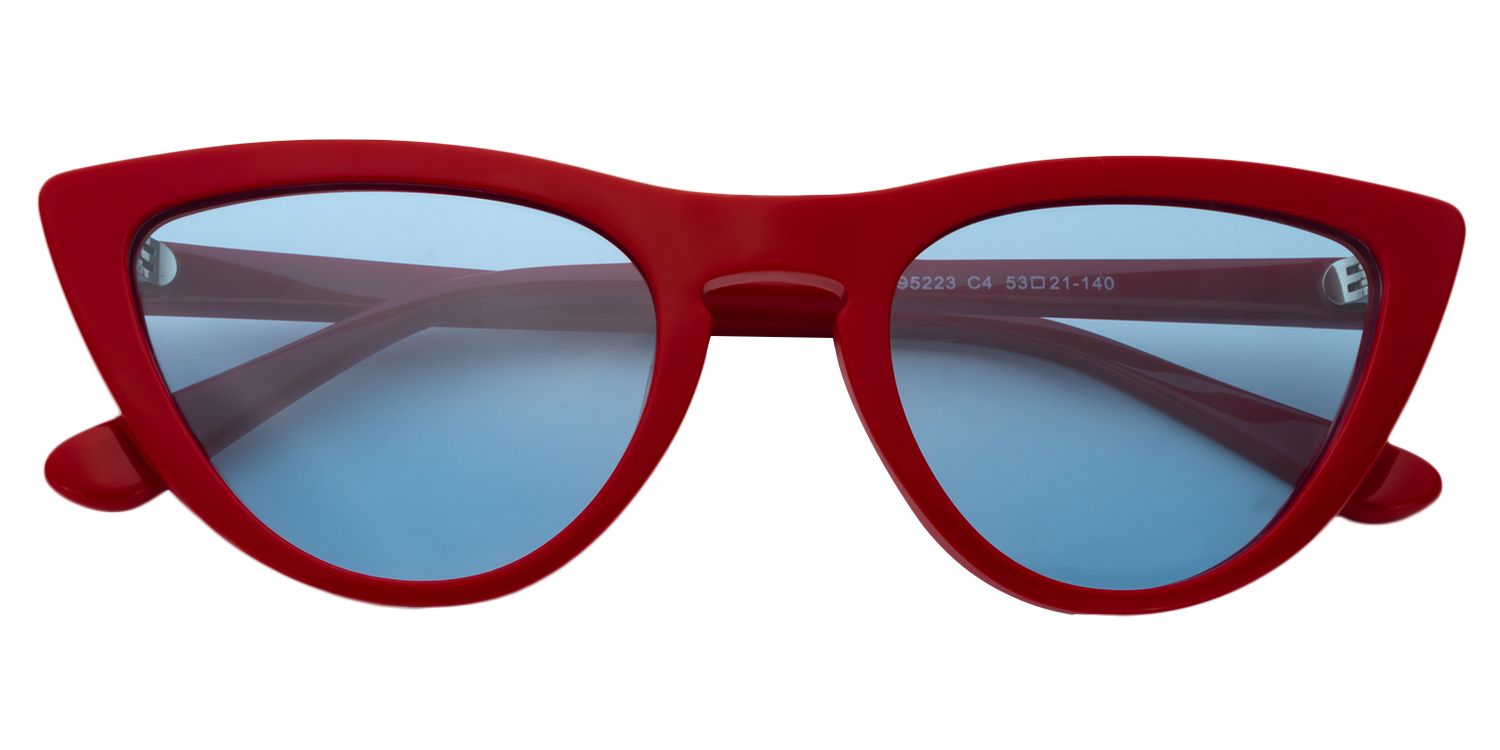 Cat eye Red Sunglasses | Zeelool Sunglasses